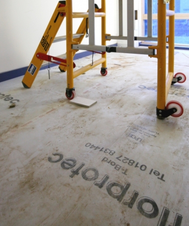 Floor Protection Board (Florprotec® T-bord™) equivalent to Correx
